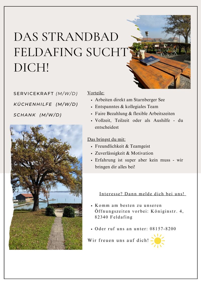 Strandbad Feldafing - Feldafing | German cuisine near me