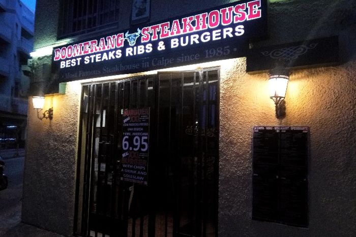 Boomerang Steakhouse - Diner Calp, Alicante, Spain | International ...