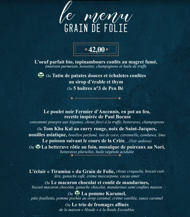 RESTAURANT LE GRAIN DE FOLIE PORNICHET - PORNICHET | French cuisine ...