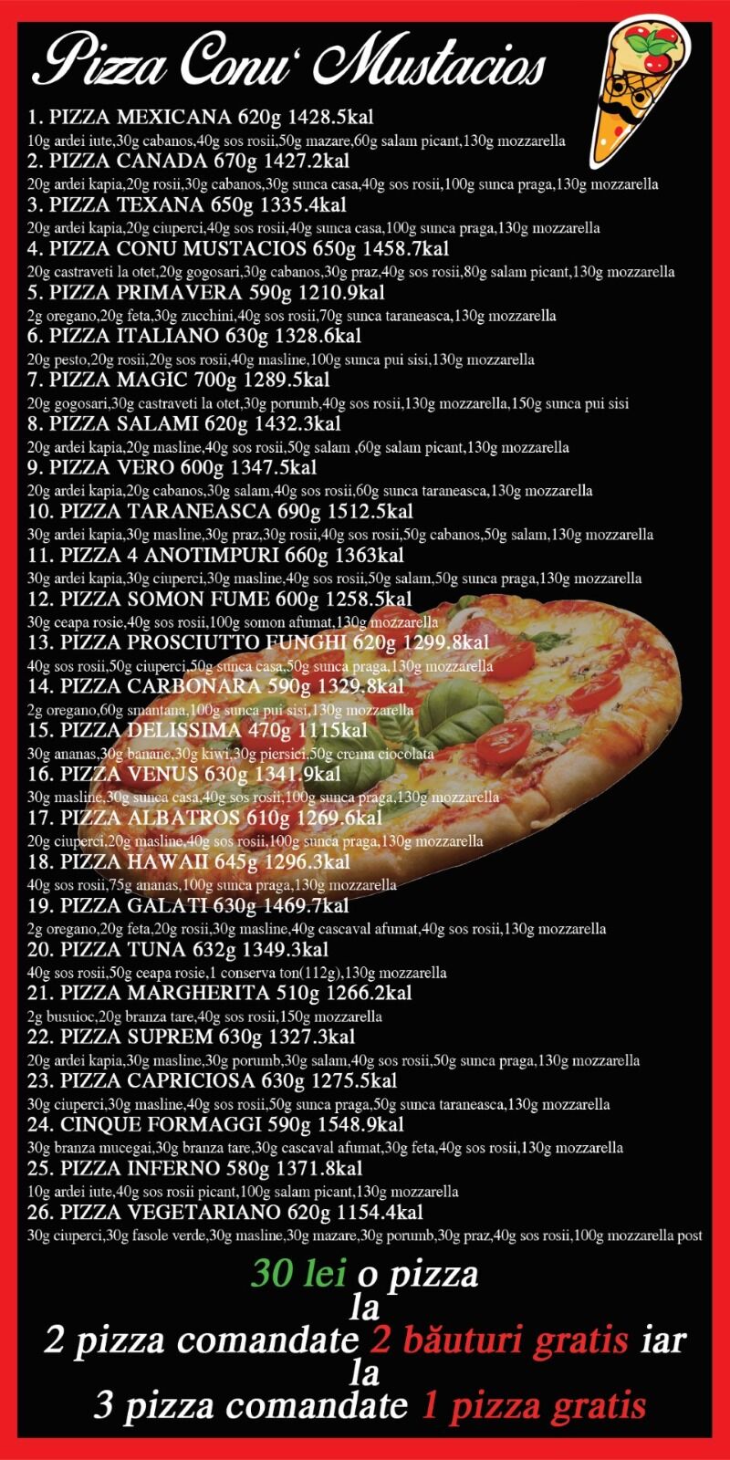 Conu' Mustacios - Galați | Italian cuisine near me | Book now