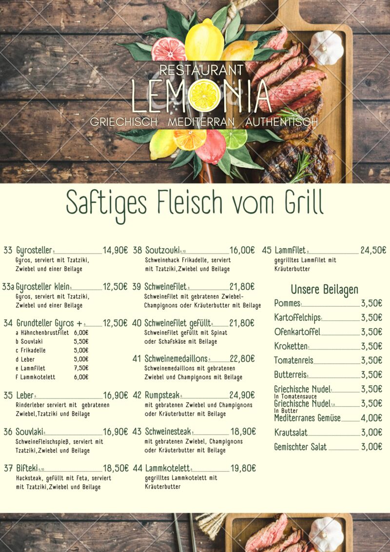 Restaurant Lemonia - Ottersberg | Greek cuisine near me | Book now