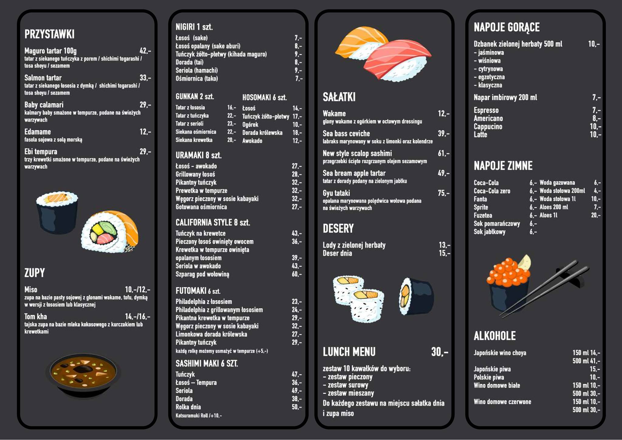 Kazoku Sushi - Radom | Japanese cuisine near me | Book now