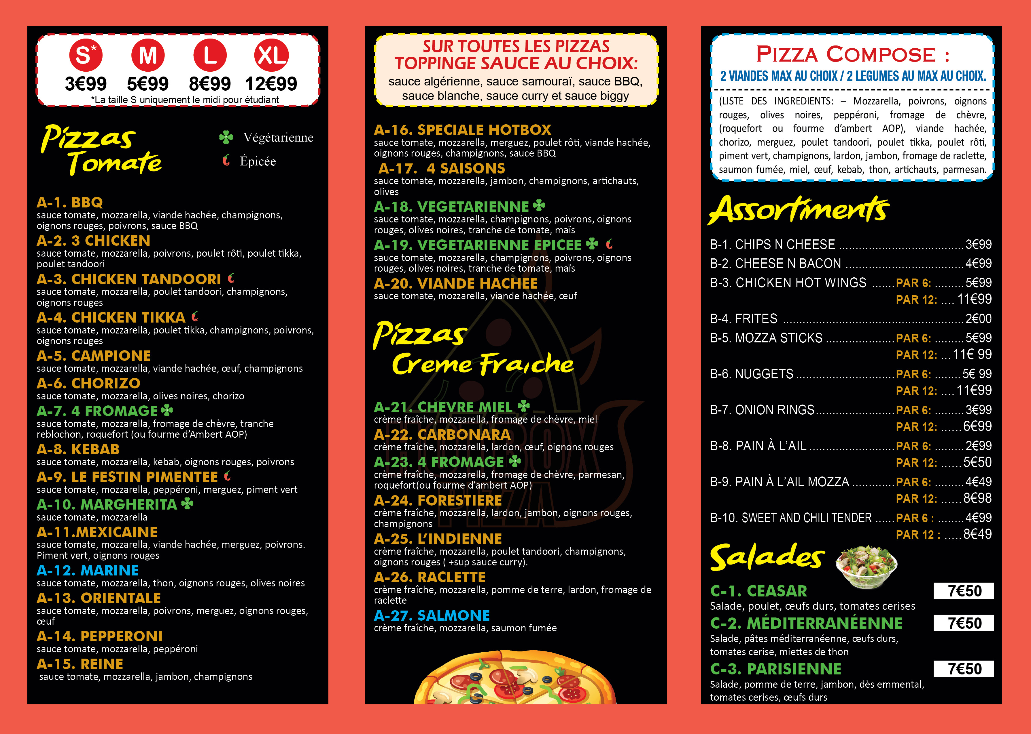 PIZZA HOTBOX - PARIS | Italian cuisine near me | Book now