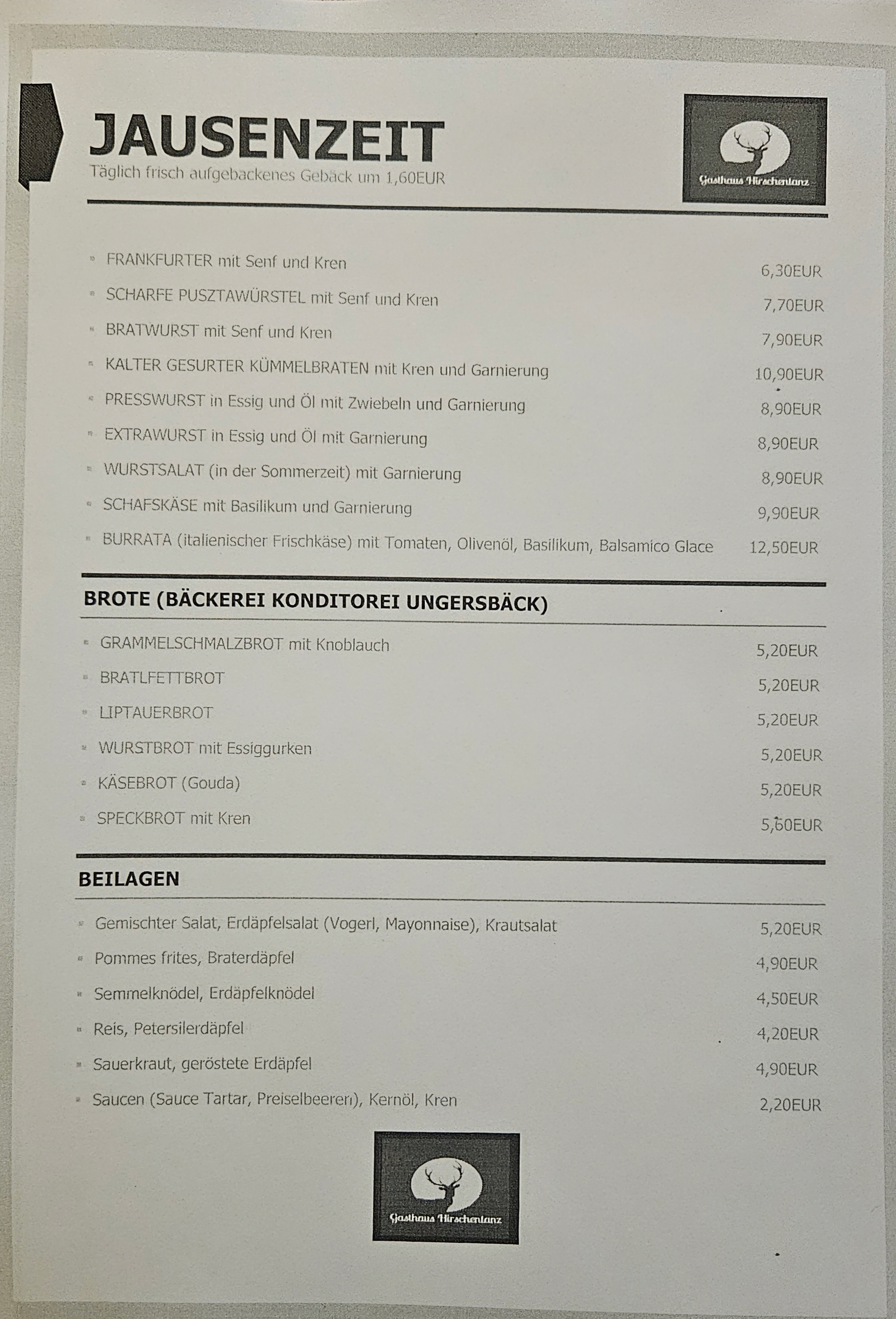 Gasthaus Hirschentanz - Breitenfurt | Österreichische Küche in meiner ...